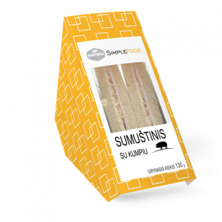 Sumuštinis SIMPLE FOOD su kumpiu 130g