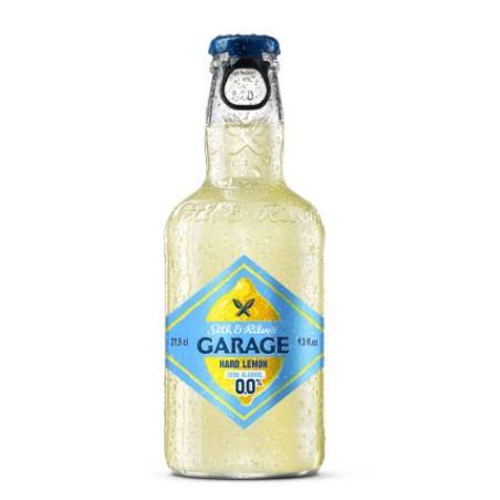 Nealkoholinis citrinų skonio alaus kokteilis Garage Hard Lemon 0,0%, 275ml